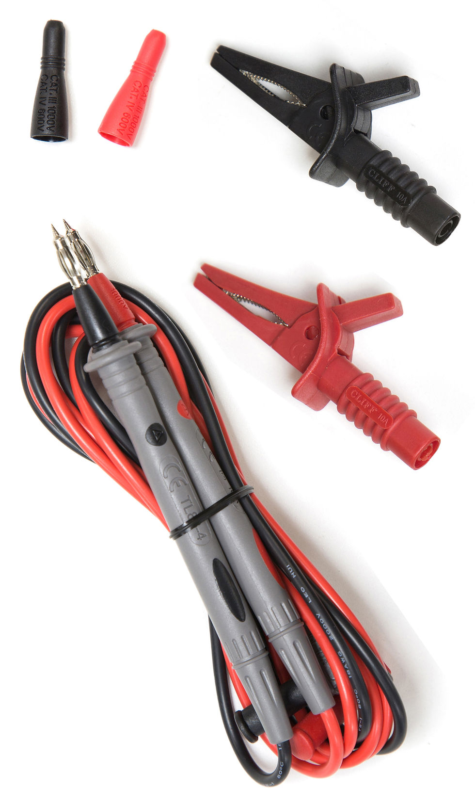 Test Leads, Croc Clips for use with Multimeters / Clamp-on-Ammeters ...