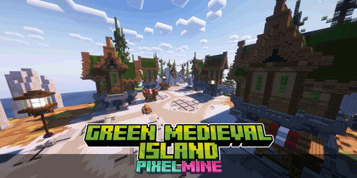 Green Medieval Island | Pixel Mine