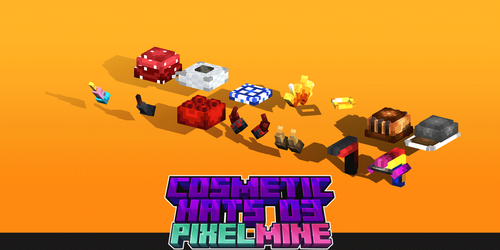 Cosmetic Hat Models 3 | Pixel Mine