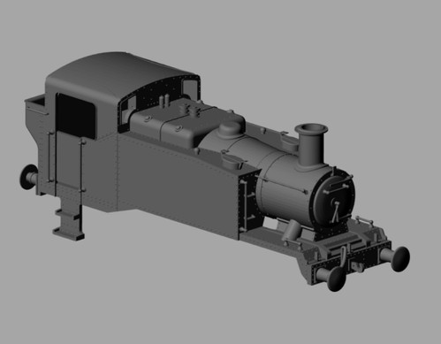 12xx GWR 3D Printed 'Body' Unpainted to fit Hornby 0-4-0 Chassis | OO ...