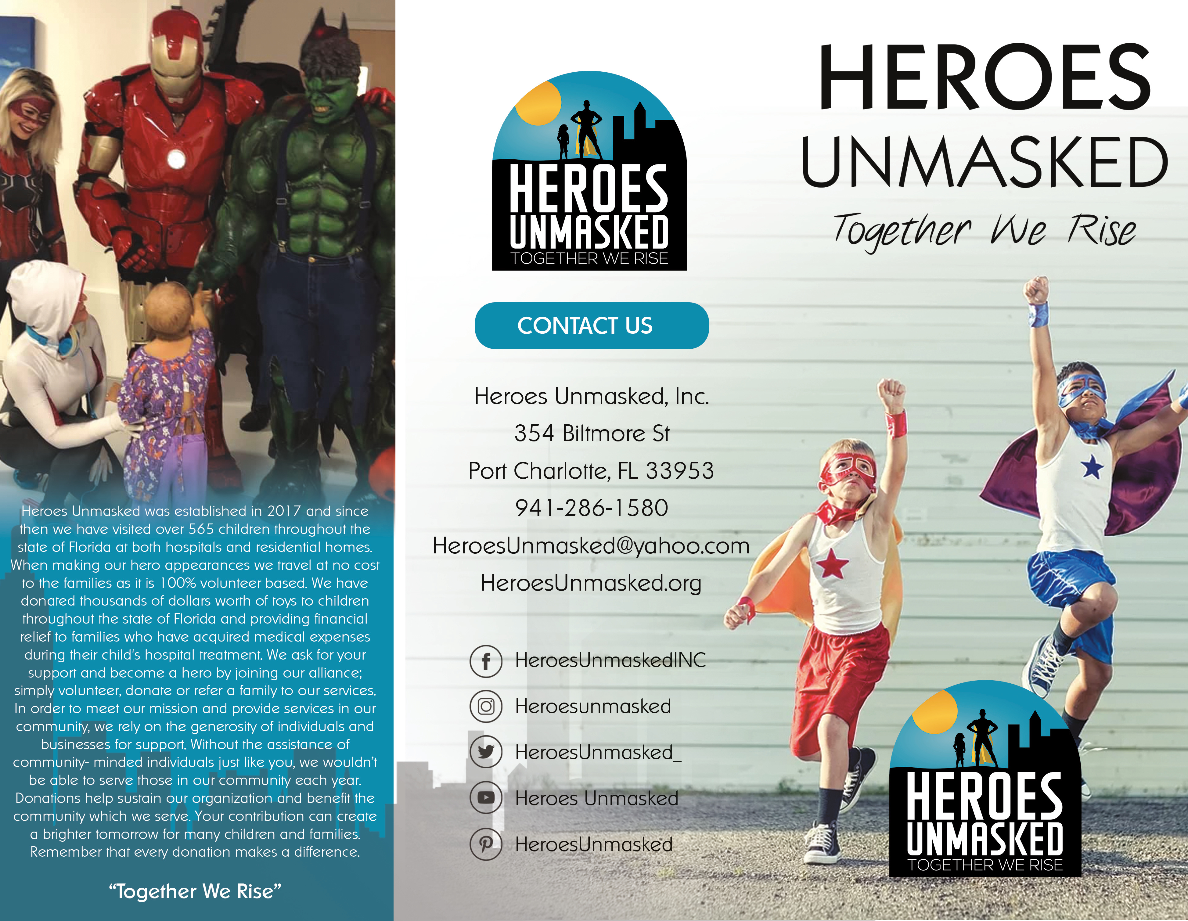 Our Brochure | Heroes Unmasked, Inc