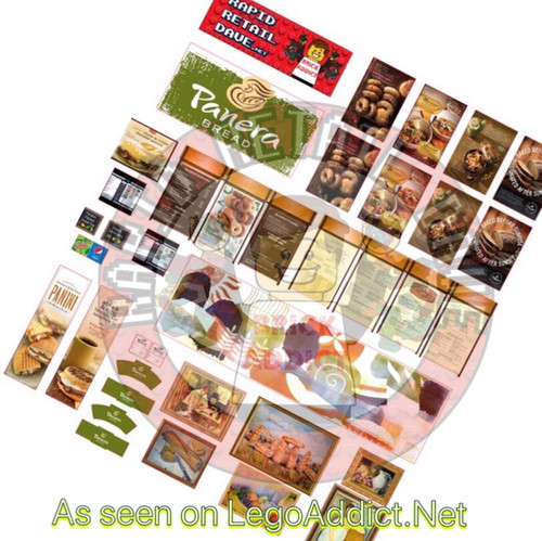 Custom Panera Sticker sheet | BRICK ADDICT