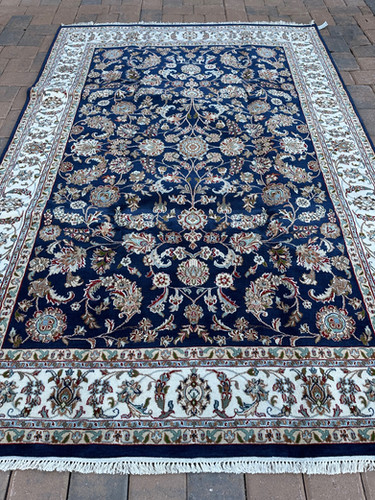 New Handmade Fine Quality Indian Rug, Persian Nain Design, Silk Accents ...