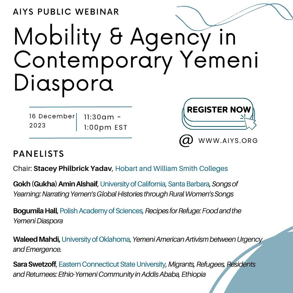 AIYS Public Webinar: Mobility & Agency in Contemporary Yemeni Diaspora
