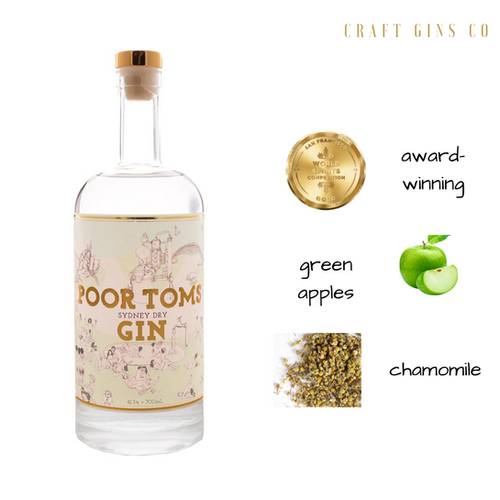 Poor Toms Sydney Dry Gin | Free Delivery | Craft Gins Co