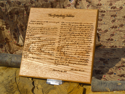Gettysburg Address Engraved Plaque | Gettysburg Sentinels