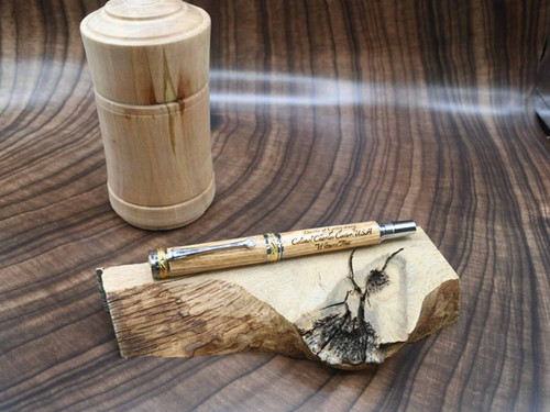 Col. Charles Coster Oak Witness Tree Deluxe Pen in Gold/Chrome ...