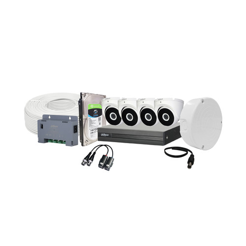 Dahua 8 Channel CCTV Kit with 8Ch XVR DVR 4xDahua Dome Cameras 1TB HD ...