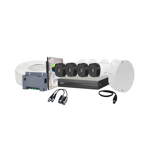 Dahua 8 Channel CCTV Kit with 8Ch XVR DVR 4xDahua Metal Bullet Cameras ...