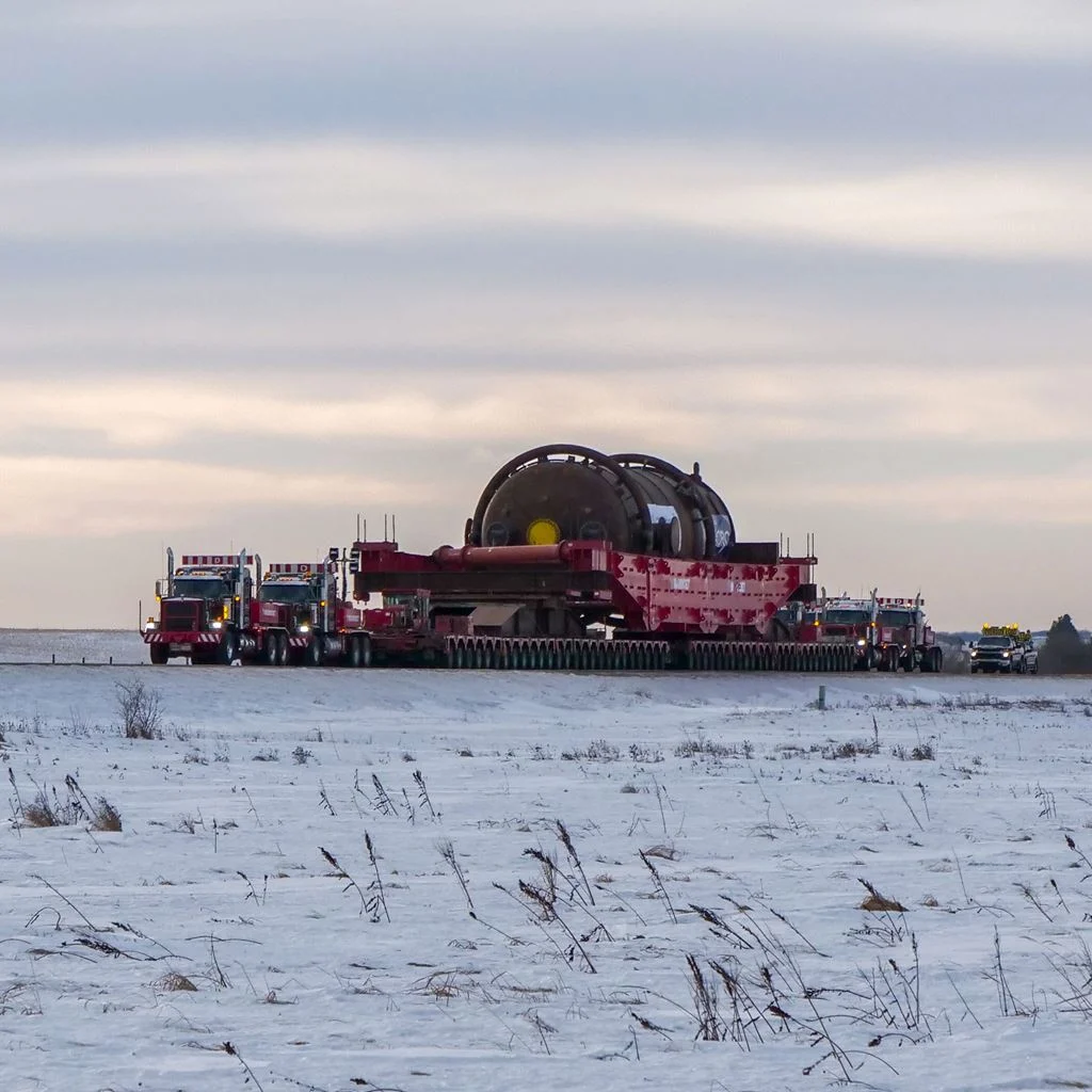 Mammoet Transports Record-Breaking EO Reactors to Shell Scotford in Alberta