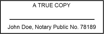 True Copy No. 1003 A Trodat 4915 | Real Motion Notary S