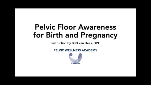 Pelvic Floor Awareness for Birth and Pregnancy