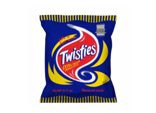 20 G * 5 PACK EXTRA CHEESE FLAVOURED TWISTIES | Oceanic