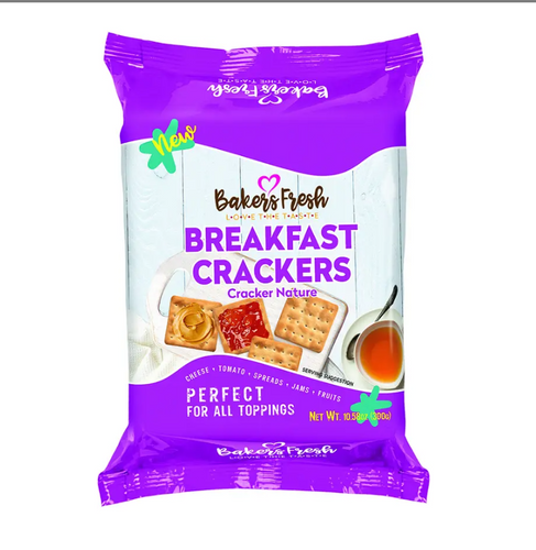 BAKERS FRESH BREAKFAST CRACKERS 280 G | Oceanic