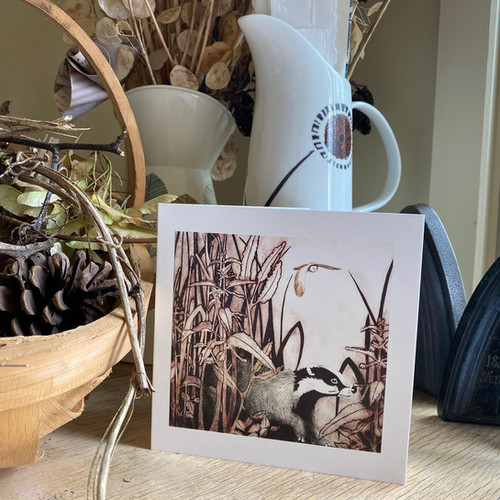 Greetings card. Tentative Twilight Steps. | Suzi Thompson Printm