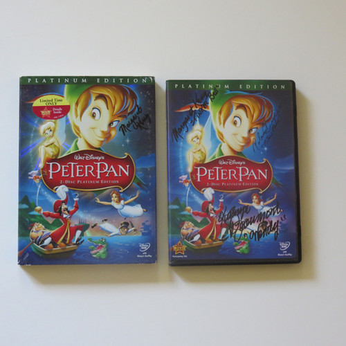 Autographed By 3 Walt Disney's Peter Pan 2-Disc DVD Platinum Edition ...