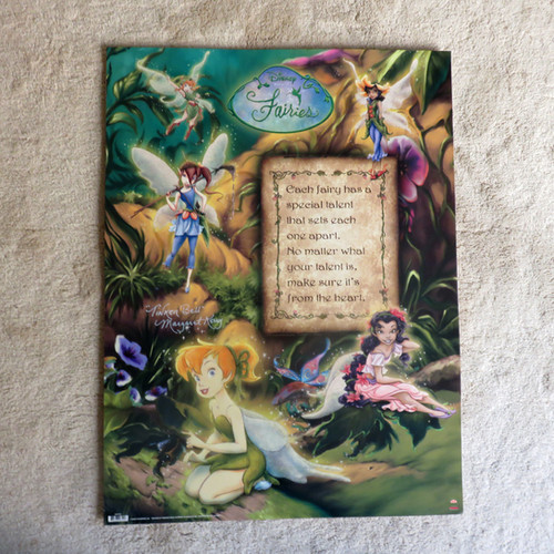 Disney Fairies Poster Autographed By Tinker Bell Reference Model ...