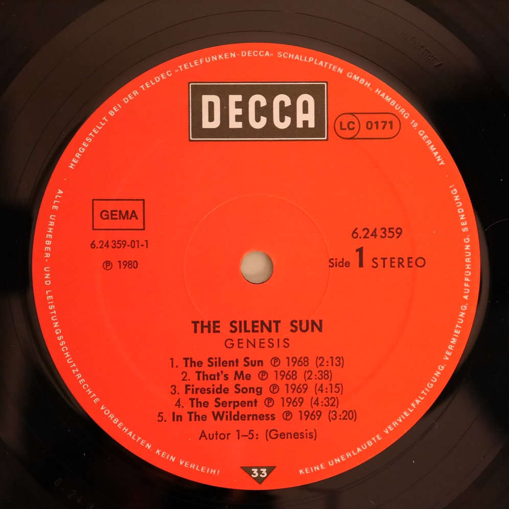 GENESIS / The Silent Sun | anchorrecord