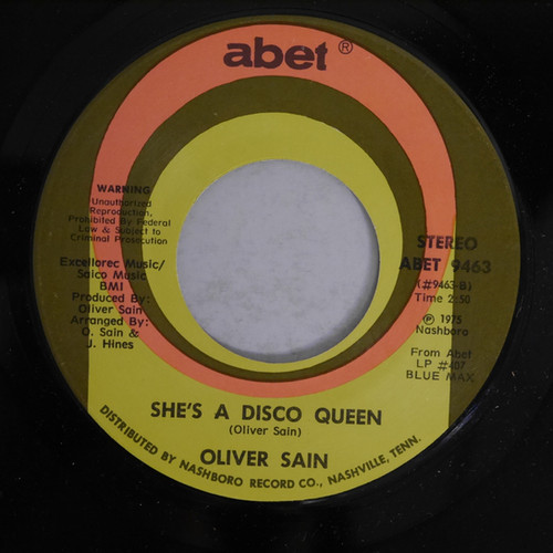 OLIVER SAIN / PARTY HEARTY / SHE'S A DISCO QUEEN | anchorrecord