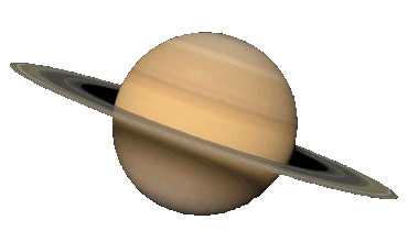Saturn Spinning Gif