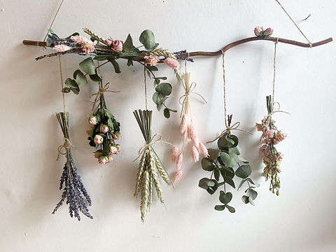 Dried Wild Letterbox Wall Hanging Pink Dried Flower Shop