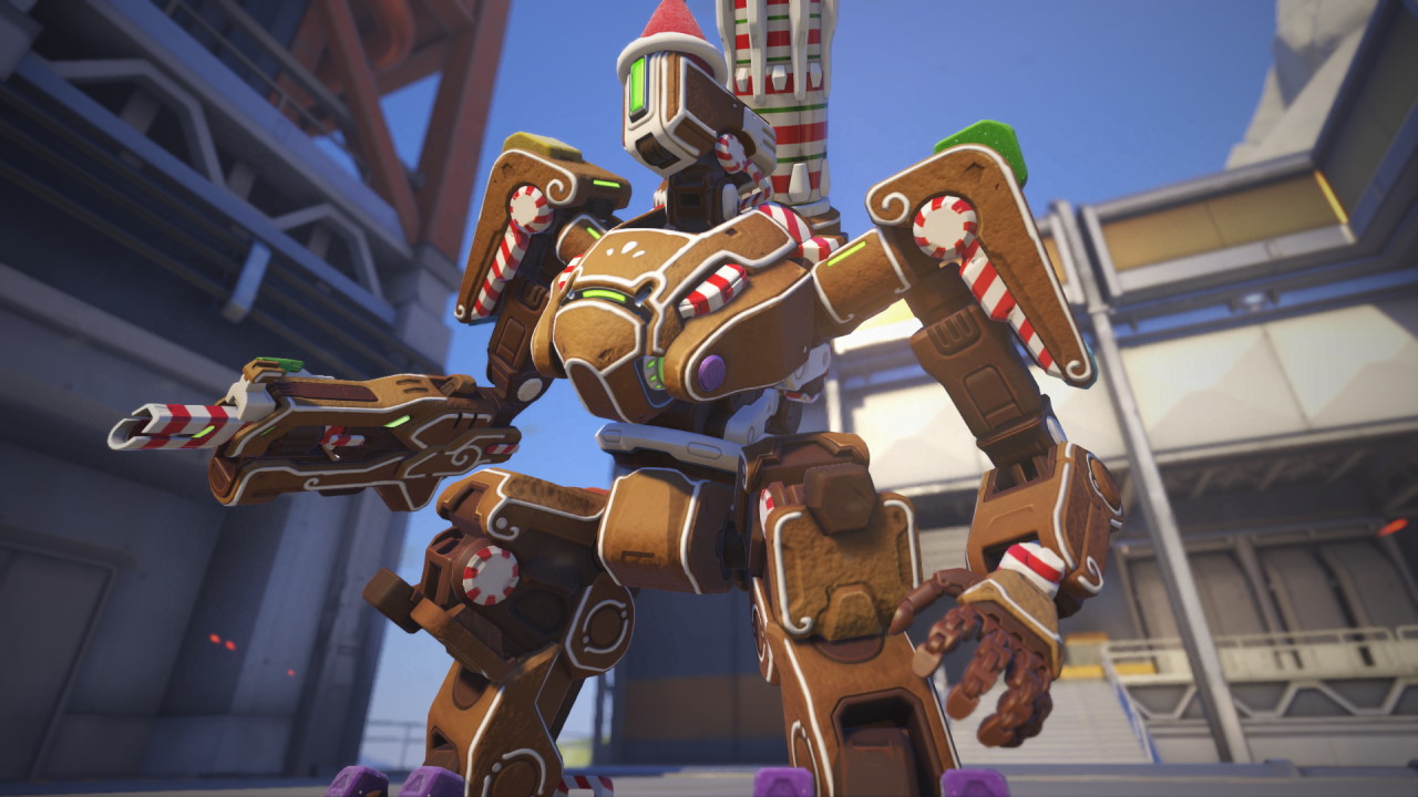 Overwatch 2 Bastion Gingerbread Legendary Skin Cost Only One Coin ...
