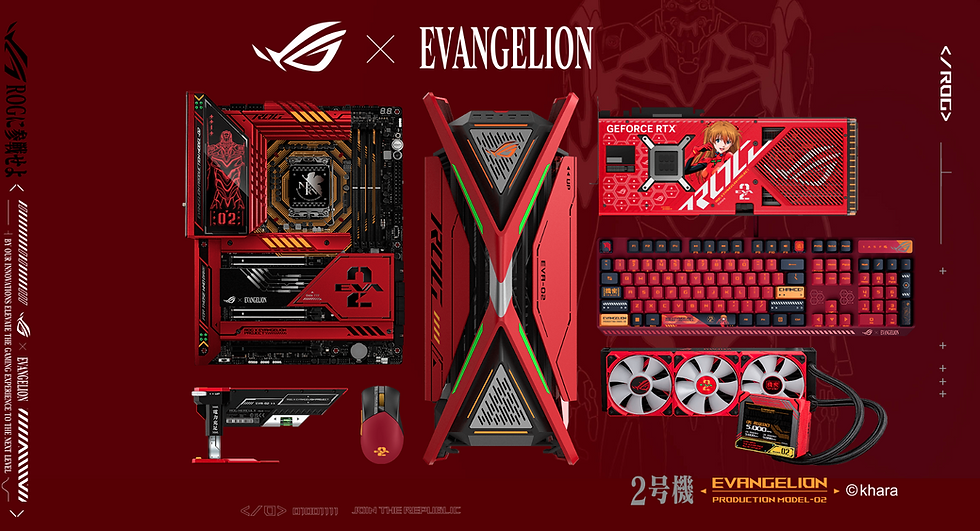 ASUS Republic of Gamers announced a new Evangelion collab with Asuka ...