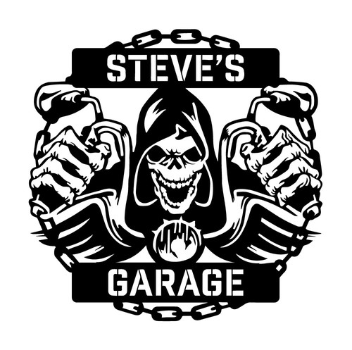Grim Reaper Garage Sign | MiskaMade