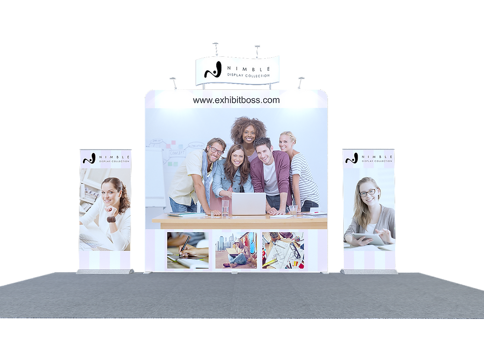 10x20 Tension Fabric Trade Show Exhibit Display Booths