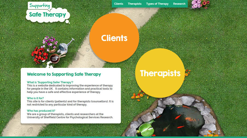 Website: Supporting Safe Therapy