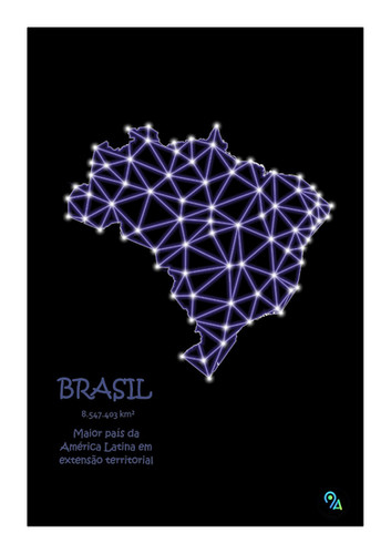 Mapa-Quadro Brasil | Mapas-Quadros