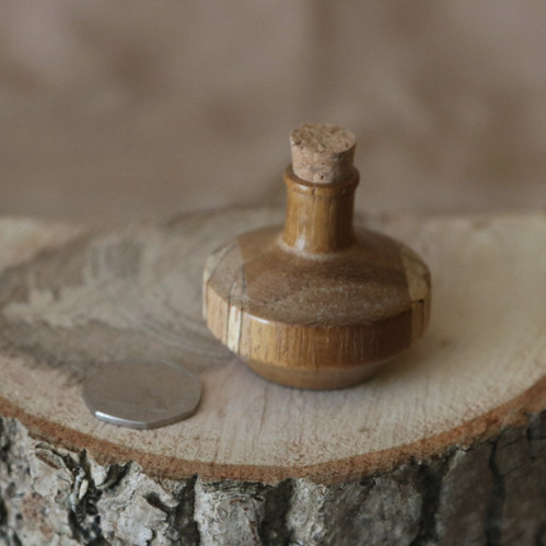 Small Wooden Hand Turned Potion Bottle Prop | ashtoncarter