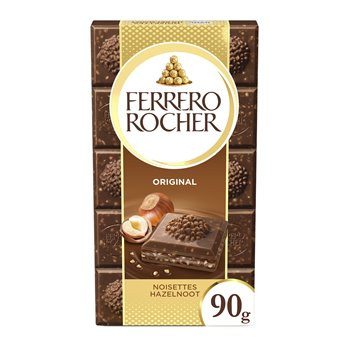 Tablette Ferrero Rocher Lait noisettes - 90g | Monsupermarket.com
