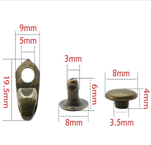 Boot Hooks - Riveted | Red Olive Design