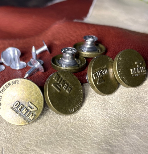 Jean Button - Metal | Red Olive Design