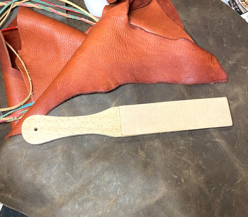 2-Sided Wood & Leather Strop | Red Olive Design