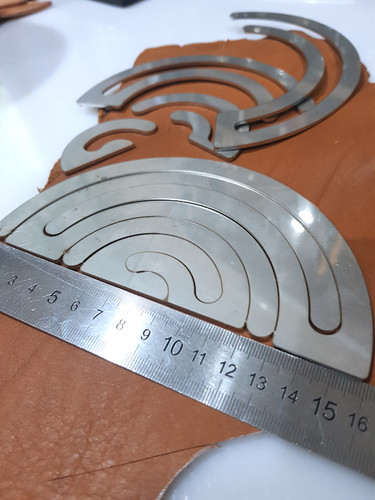 Half Round Stainless Steel Template | Red Olive Design