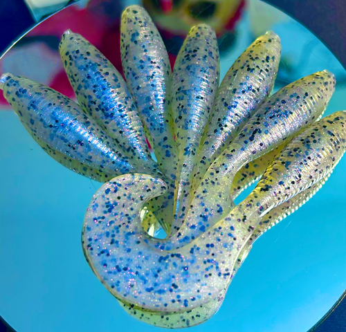 5” Fat Grub *Zombie Milk pearlescent color changing | Brainsbaits