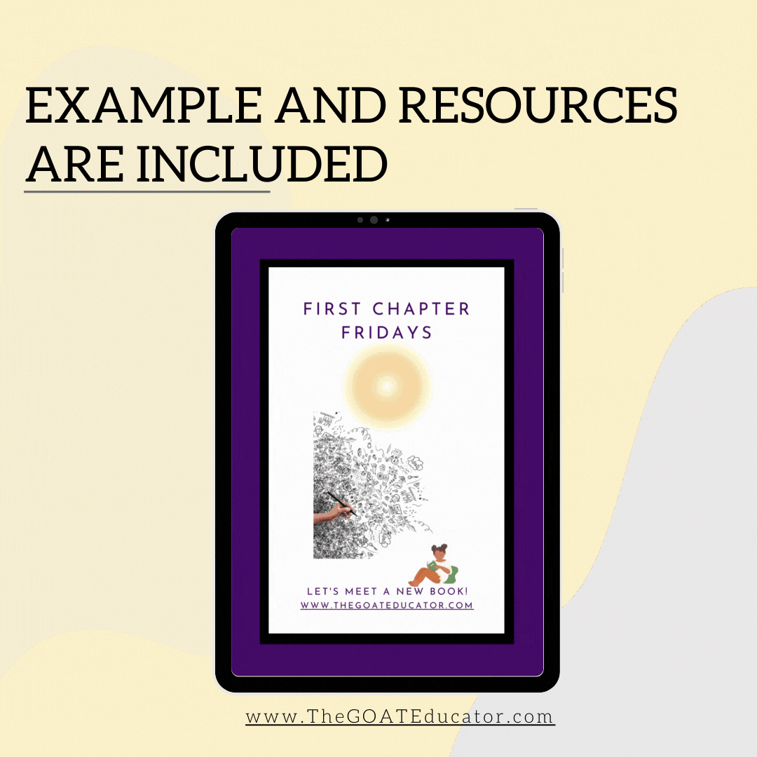 Guided First Chapter Fridays Sketch Notes | The GOAT Educator