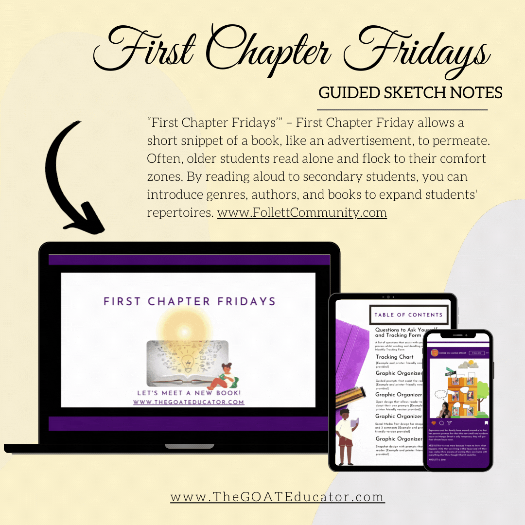 Guided First Chapter Fridays Sketch Notes | The GOAT Educator