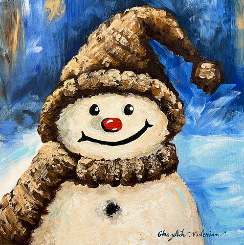 Smiley Snowman | Ghazal Fine Arts