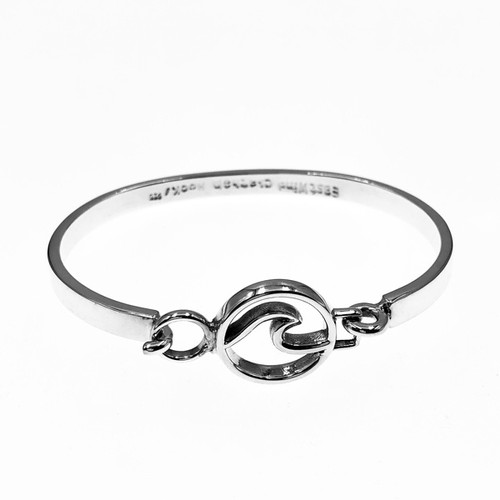 "Cape Cod" Wave Bangle Bracelet - Sterling Silver | Artful Hand Gallery