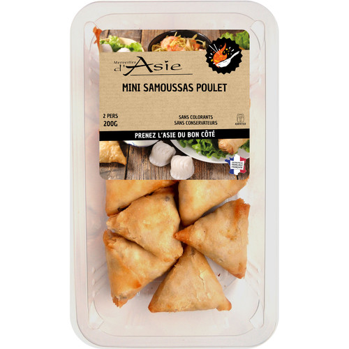 10 MINI SAMOUSSAS POULET | Yakawok.fr