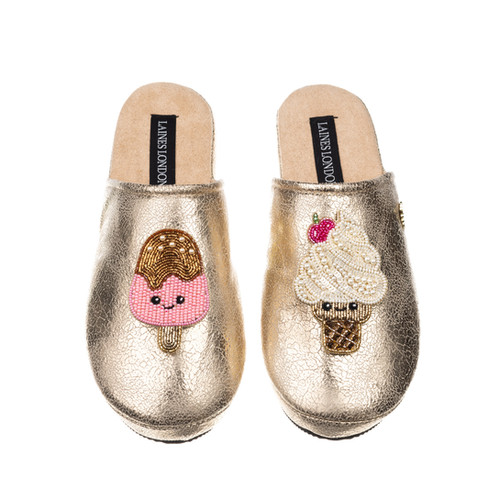 Gold Softies With Laines Lovables Ice Lolly & Ice Cream Brooches ...