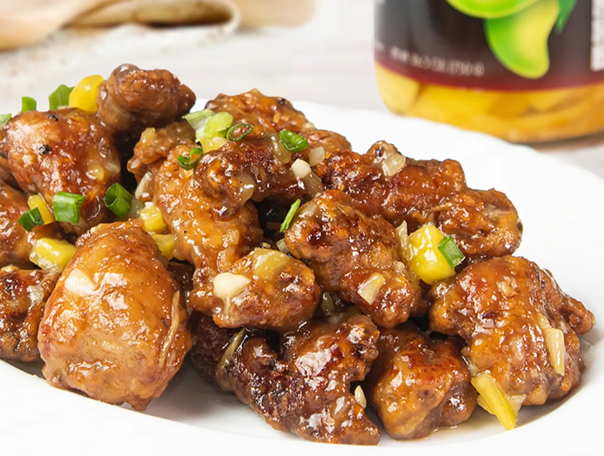 Honey Glazed Mango Chicken