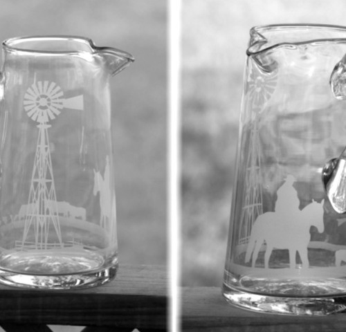 Cowboy, Cattle & Windmill - Pitcher | Oops E Daisy