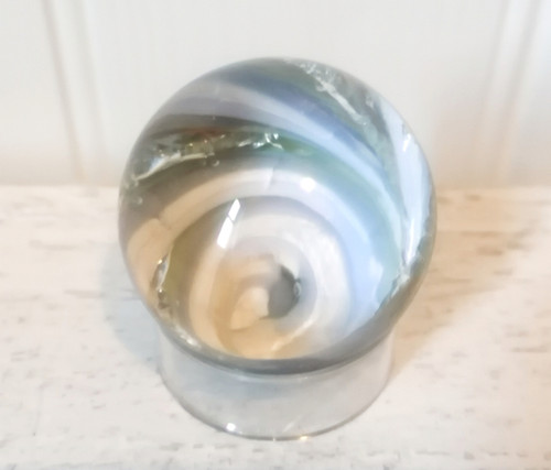 Loopy Galaxy Dichroic Glass Collectors Marble | Geko Glass