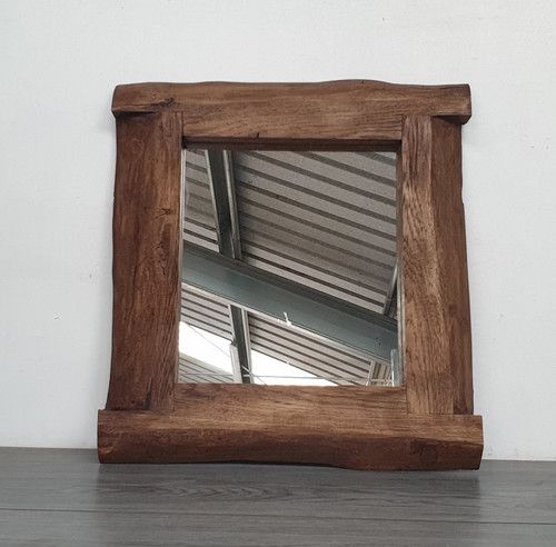 Dark Small Oak Framed mirror | Swindon Oak
