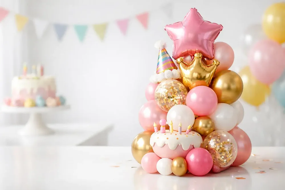 Balloon Stacks for Birthdays That Stand Out