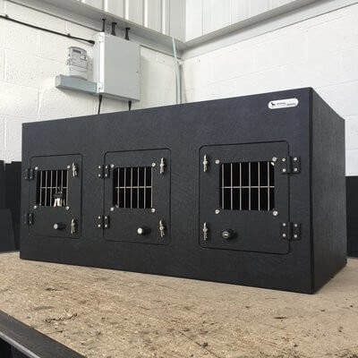 Triple Terrier Box (Square) | Animal Transit Boxes